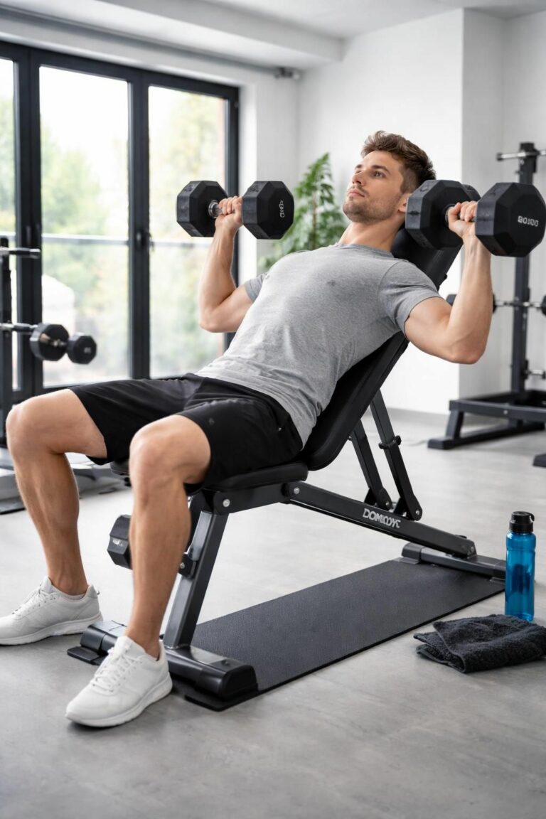 Programmes de musculation adaptés pour débutants avec haltères Domyos ...